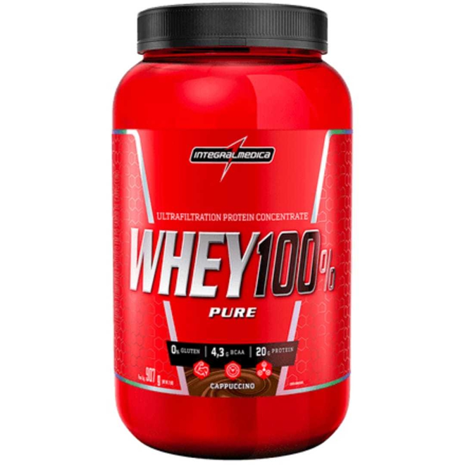 Suplemento Em Pó Integralmédica Whey 100 Pure Proteínas Em Pote De 907g