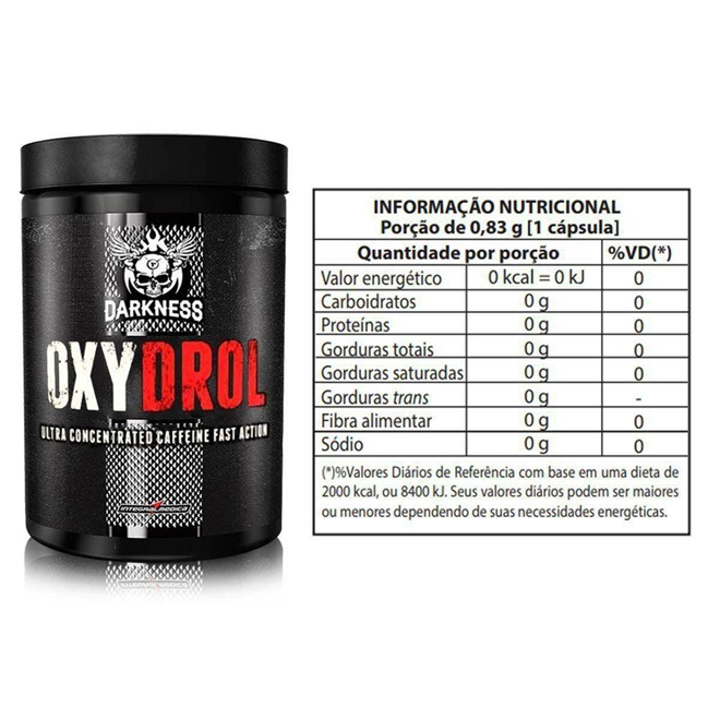 Termogênico Oxydrol Integralmedica Darkness 60 Caps 420 Mg