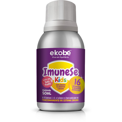 Suplemento Em Líquido Ekobé Encapsulados Imunese Kids Vitaminas Sabor ...