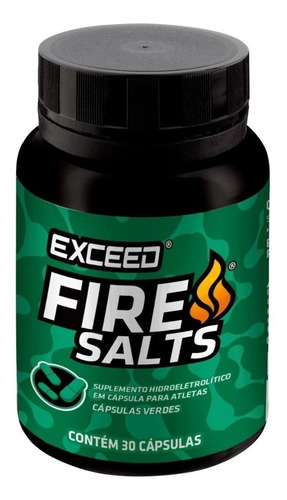 Suplemento Em Cápsulas Exceed Fire Salts Em Frasco 30 Cápsulas