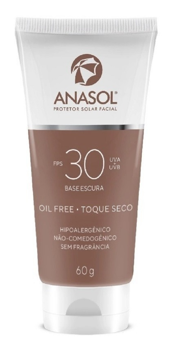Anasol Protetor Solar Facial Fps 30 Base Cor Escura