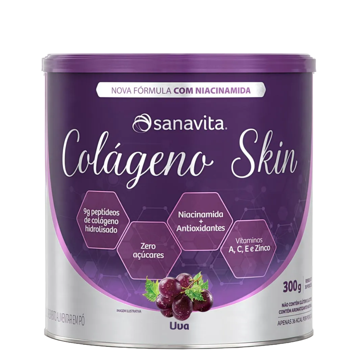 Suplemento em pó Sanavita Colágeno Hidrolisado colágeno Colágeno ...