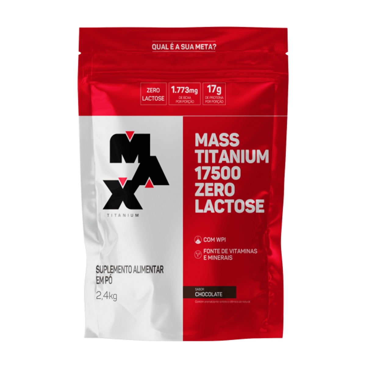 Max Titanium Mass 17500 Hipercalórico Refil 2,4kg Sabor
