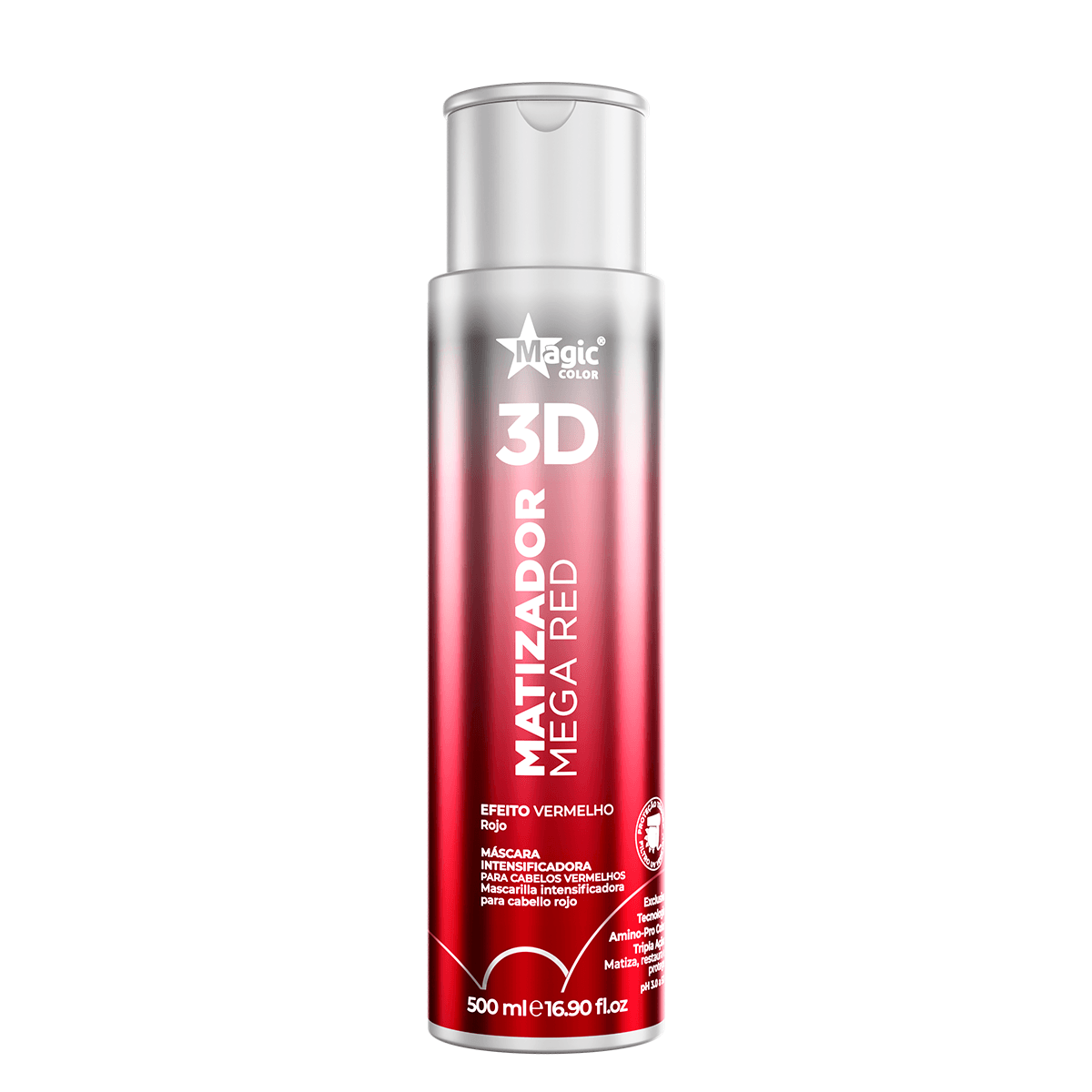 Magic Color Gloss Matizador 3d Mega Red 500ml