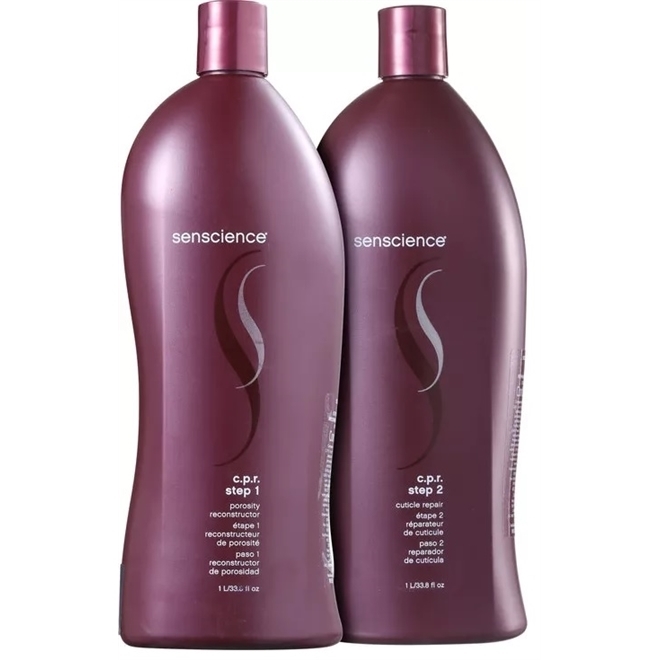 Kit Tratamento Reconstrutor Senscience CPR Step 1 e 2 - 1L cada