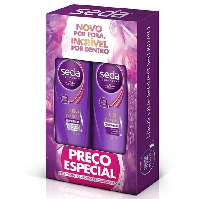 Kit Shampoo + Condicionador Seda Liso Perfeito