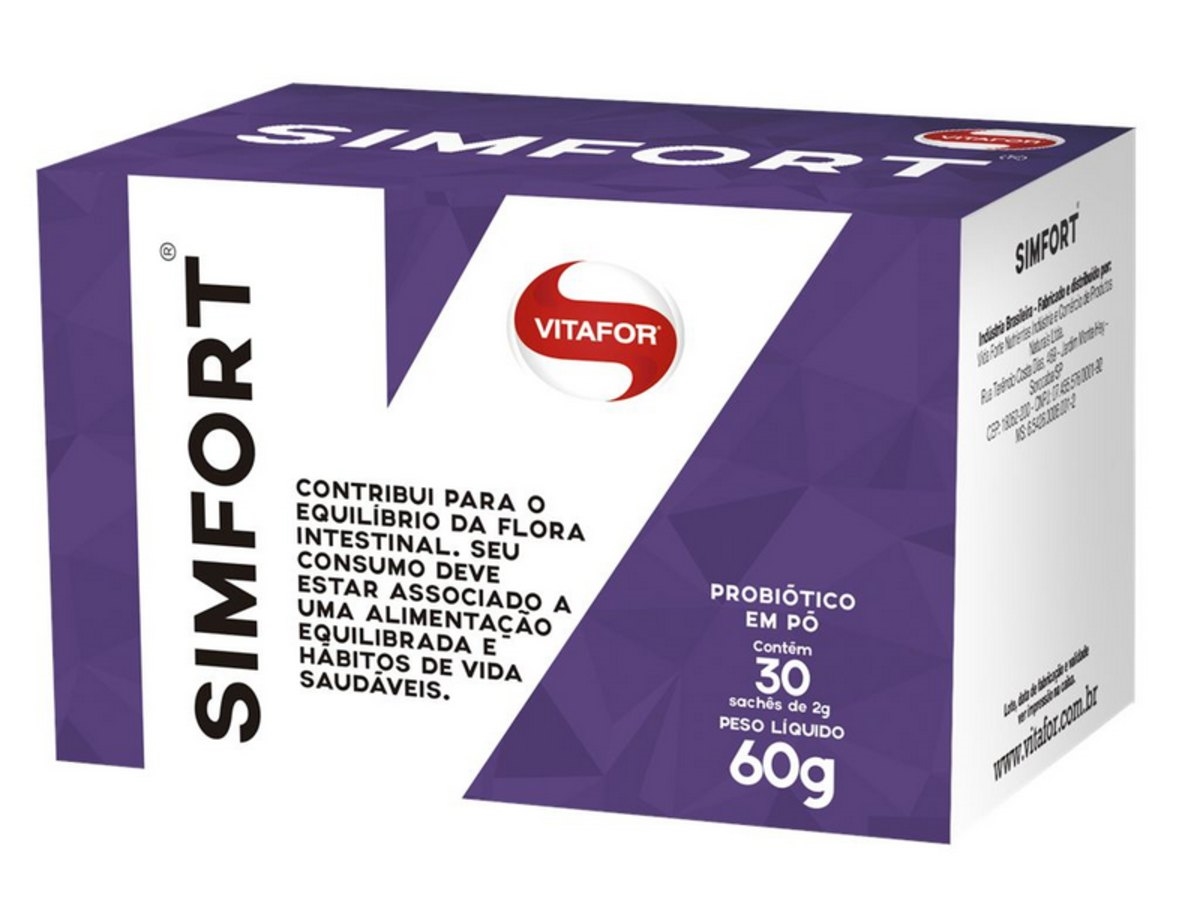 Simfort Probiotico Vitafor Em Pó 30 Sachês 2g