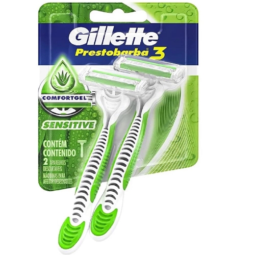 Gillette Prestobarba 3 Comfortgel Sensitive 2 unidades